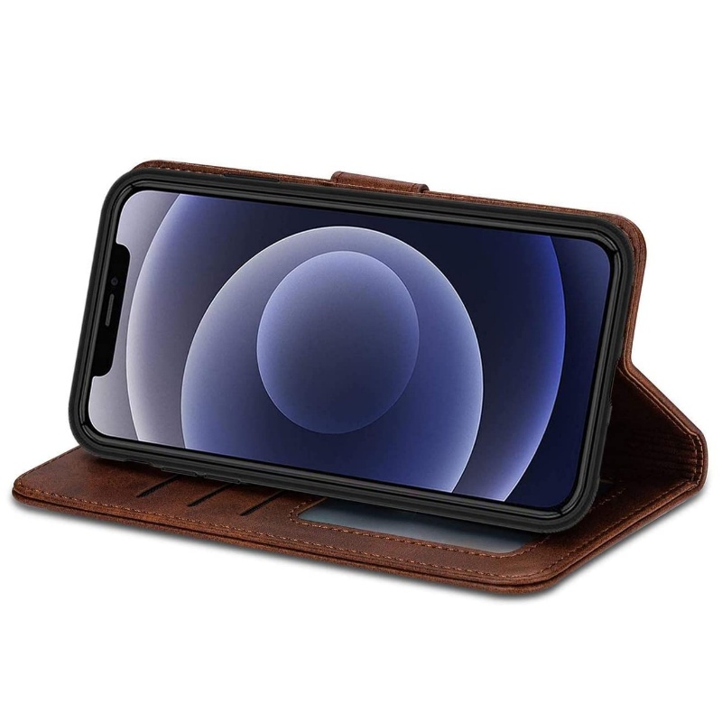 Apple iPhone 13 Mini Wallet Case Brown